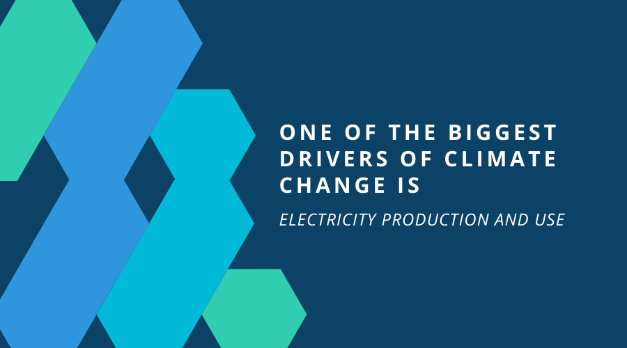 One of the biggest drivers of climate change is electricity production ...